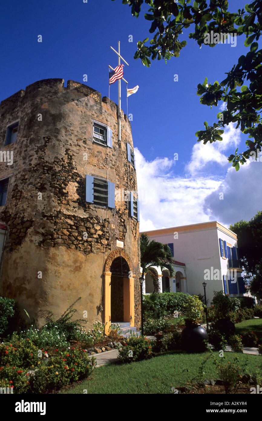 St Thomas US Virgin Islands in capital of Charlotte Amalie in the hills ...