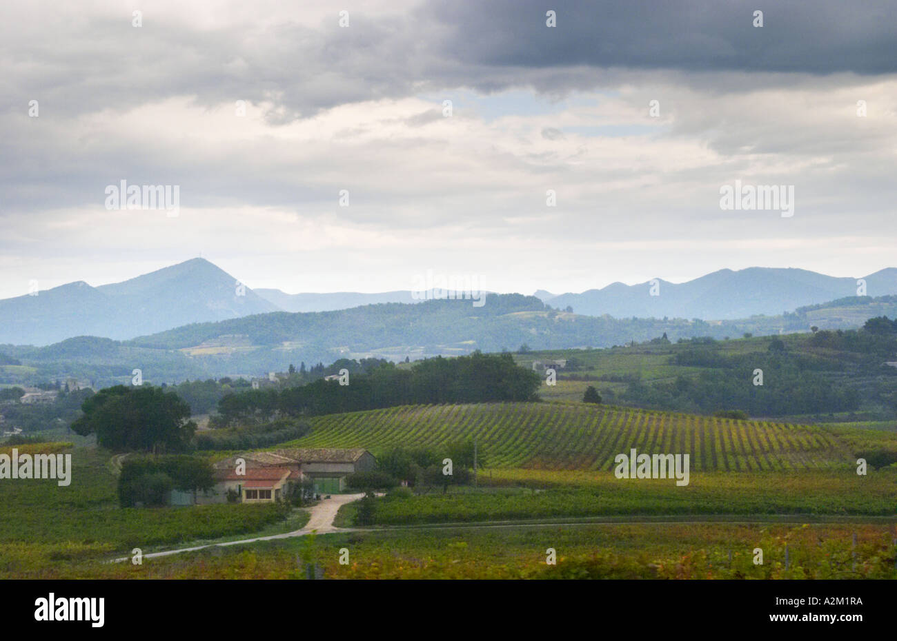 Seguret Cotes Du Rhone Vineyard High Resolution Stock Photography and ...