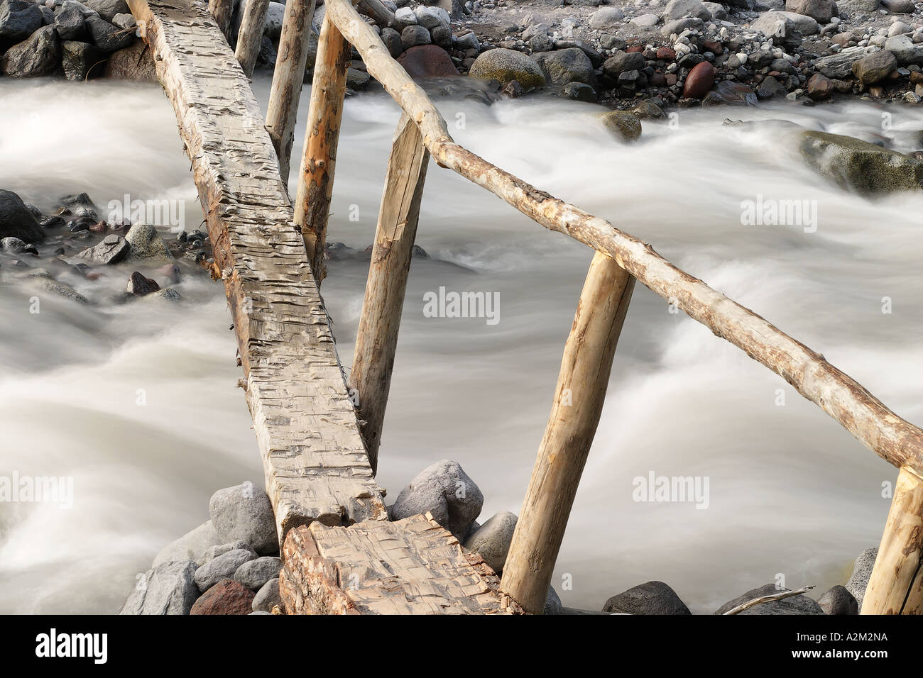 Log bridge hi-res stock photography and images - Alamy