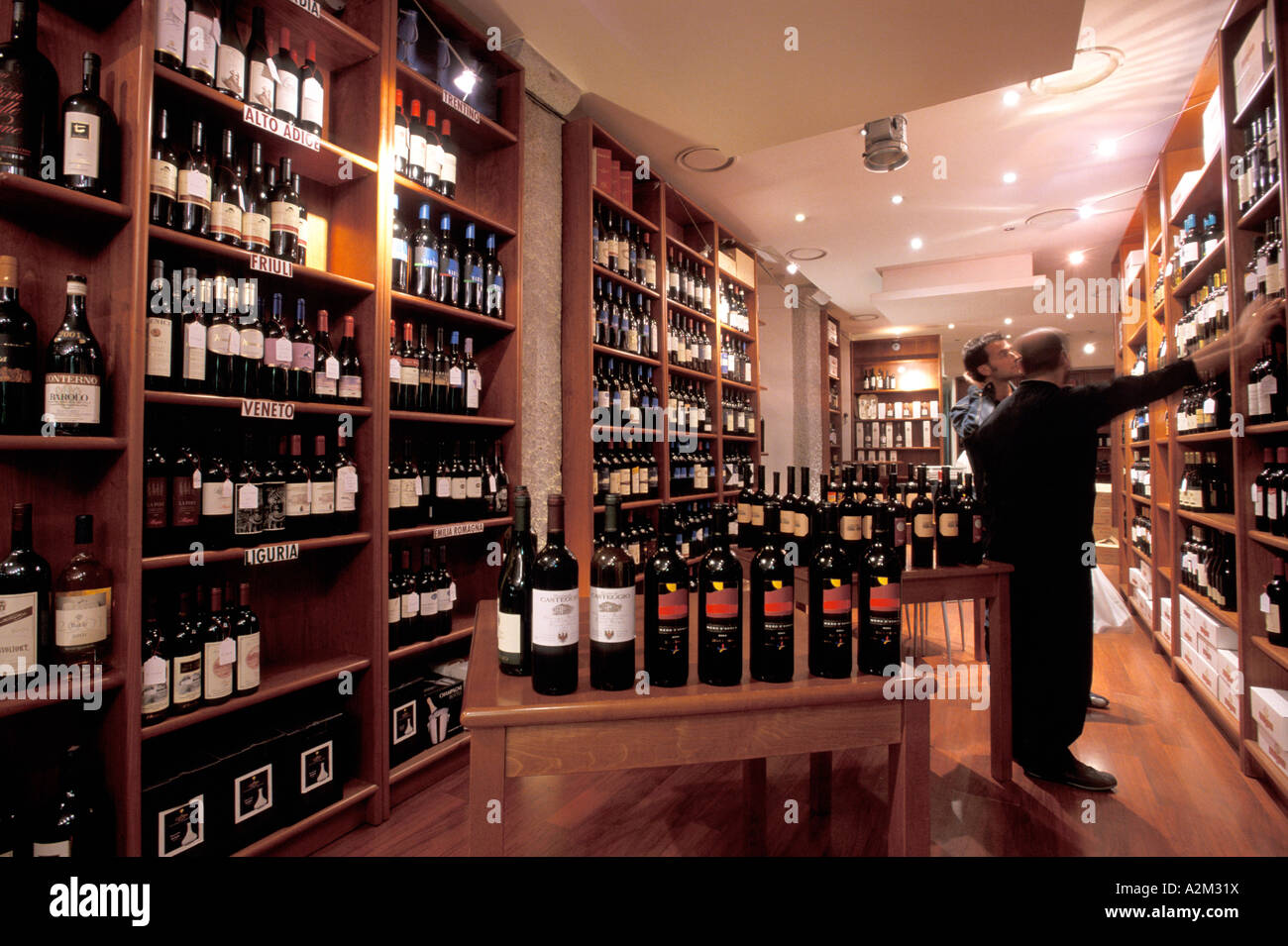 Arcadia wine restaurant Milan Lombardy Italy Stock Photo - Alamy