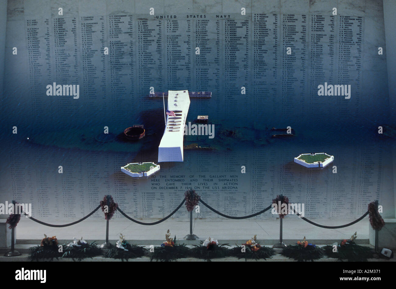 Uss arizona memorial aerial hi-res stock photography and images - Alamy