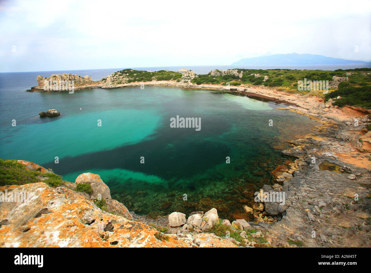 Roman harbour Punta del Marchese Pianosa Island Tuscany Italy Stock ...