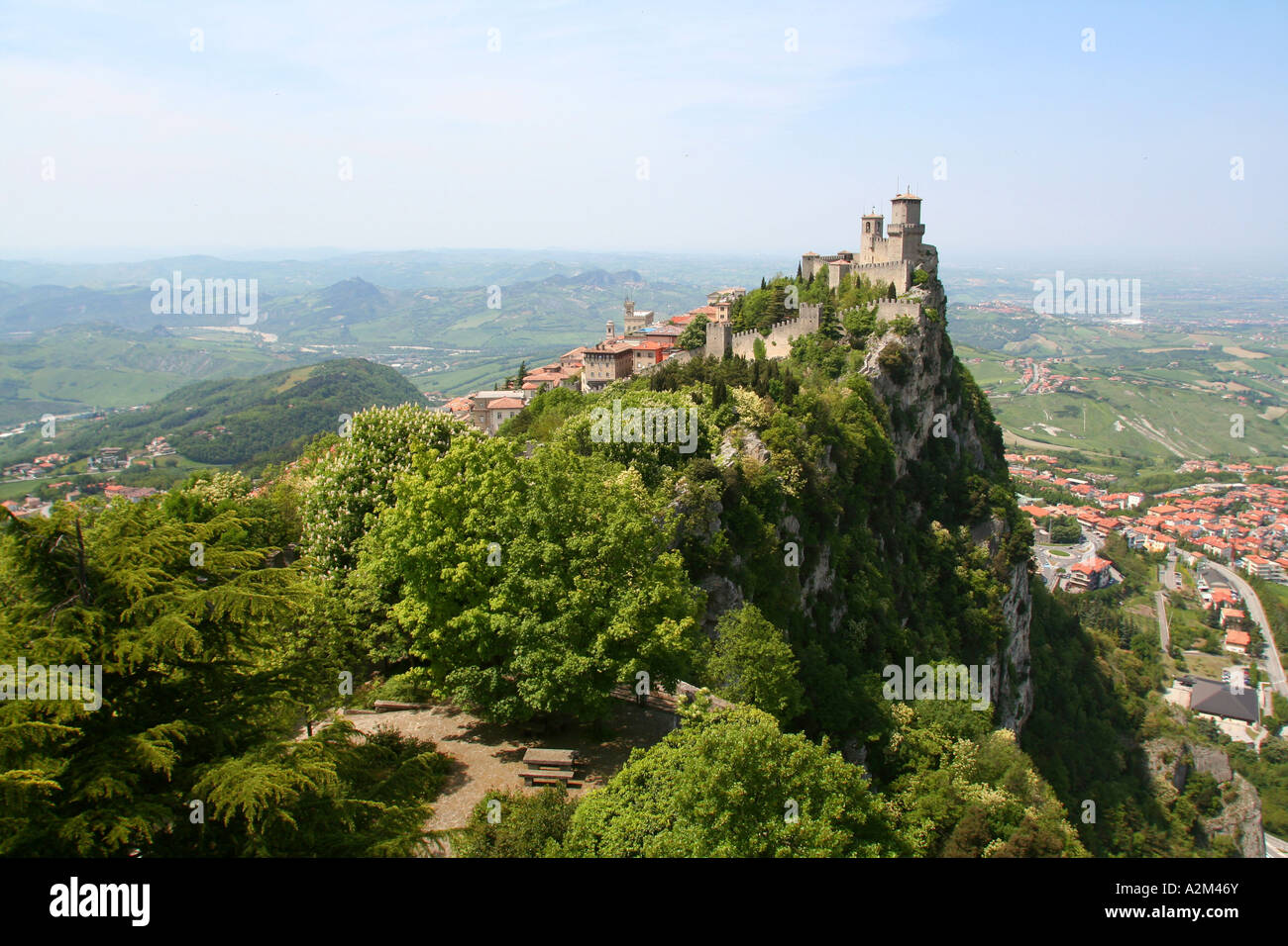 Guaita tower San Marino San Marino Republic Stock Photo - Alamy