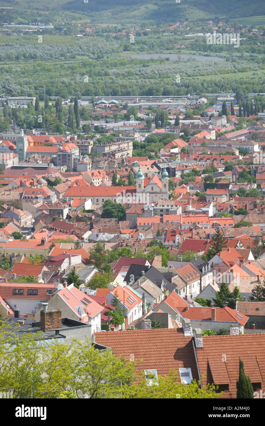 HUNGARY, Southern Transdanubia, PECS: City View from the North Stock ...