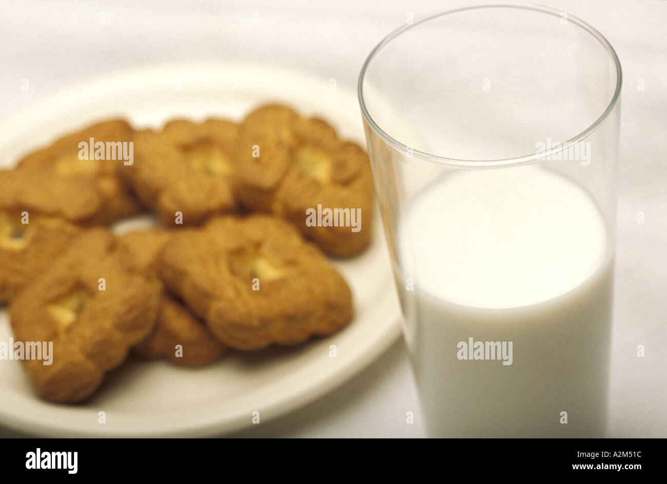 Milk and cookies Stock Photo - Alamy