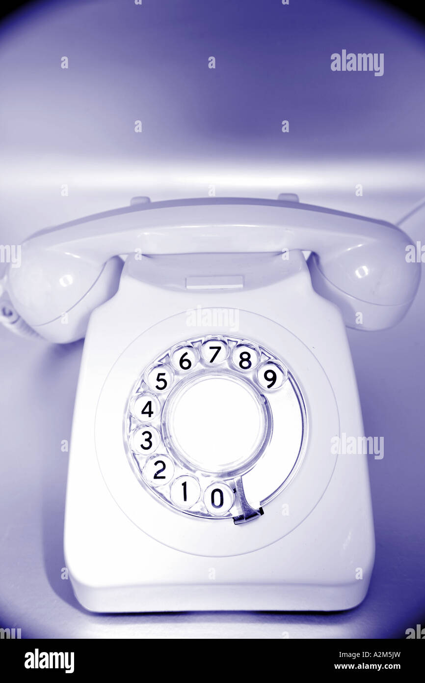 Rotary dial telephone Stock Photo - Alamy