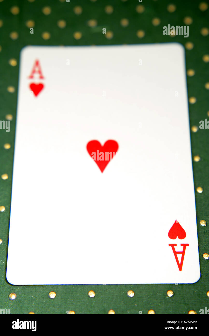 Ace playing card Stock Photo - Alamy