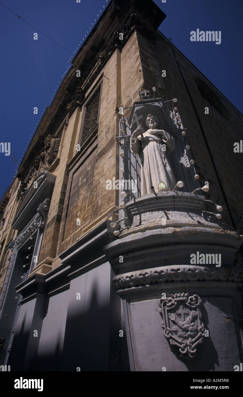 Europe, Mediterranean, Malta, Valletta, street corner shrine Stock ...