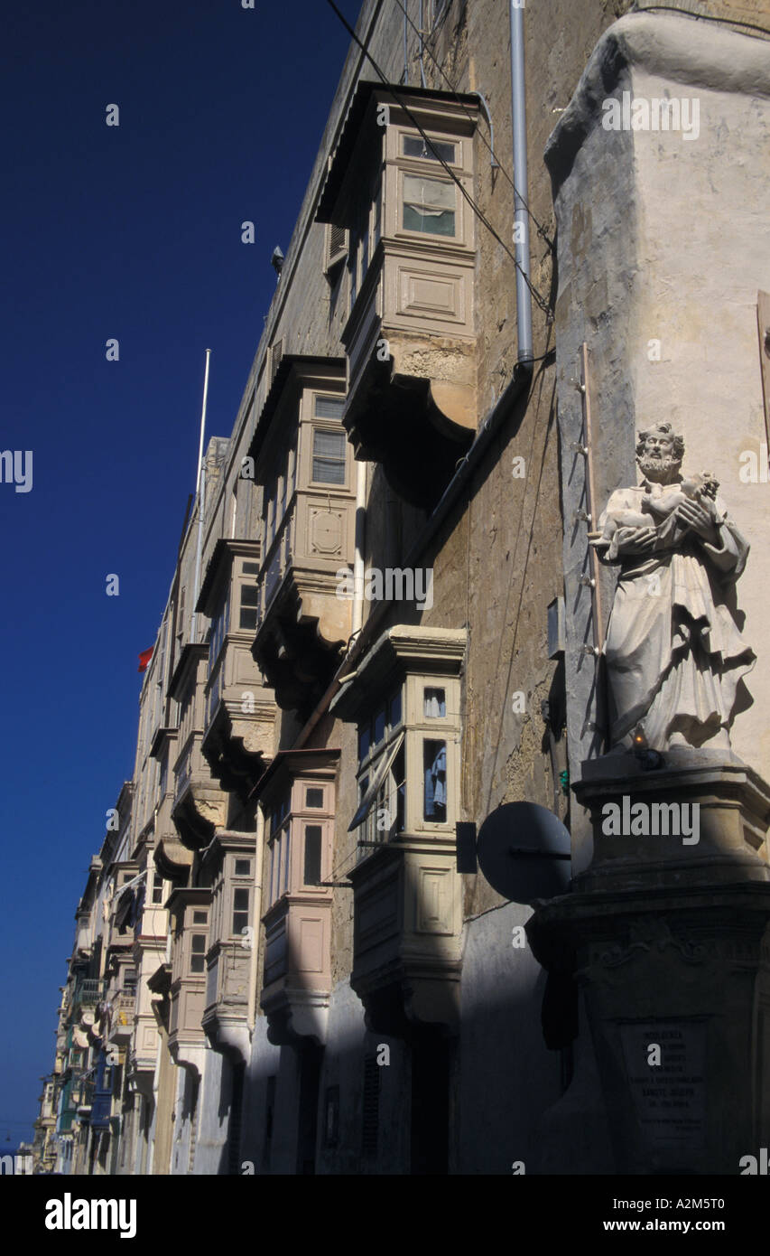Europe, Mediterranean, Malta, Valletta, street corner shrine Stock ...