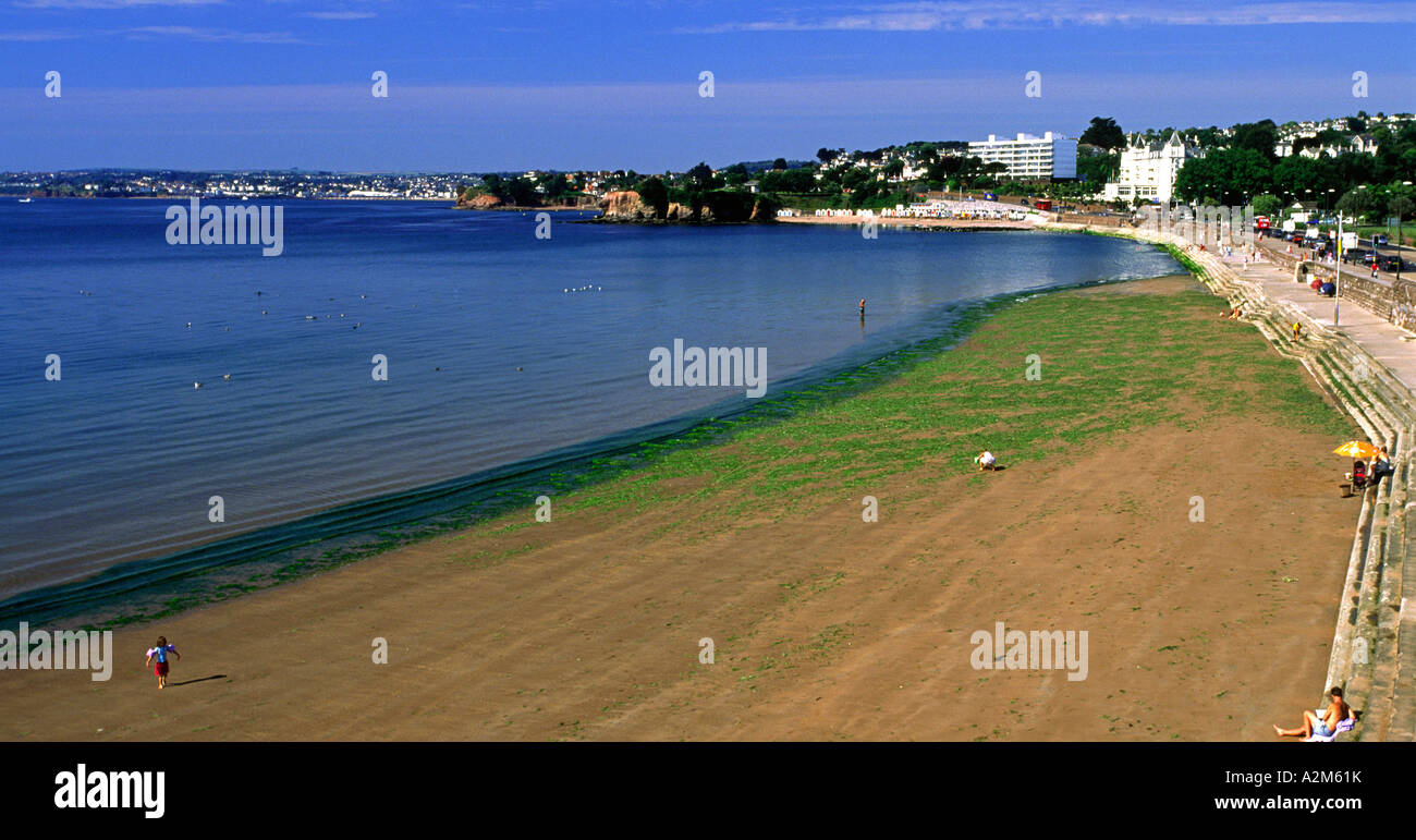 The coastline at Torquay showing Torbay on the English Riviera Devon ...