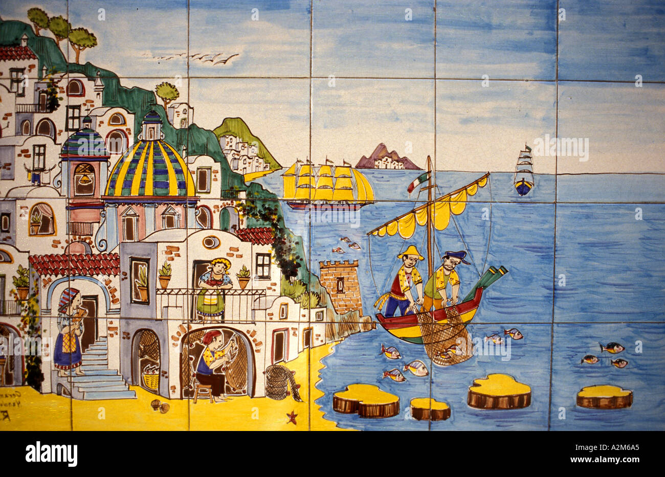 Positano pottery ceramics hi-res stock photography and images - Alamy