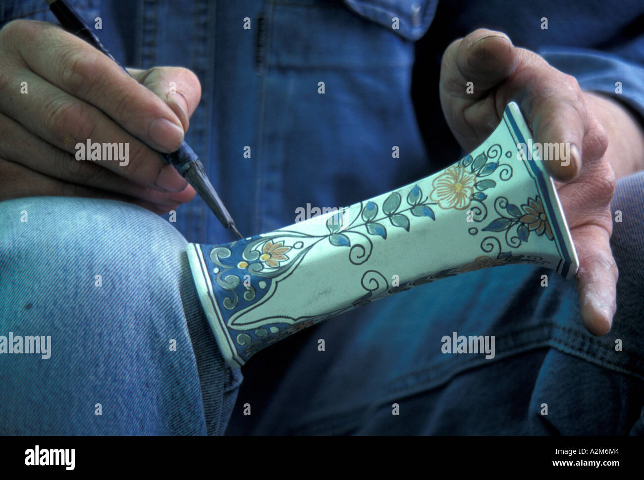 Europe, The Netherlands, Holland, Makkum, Royal Tichelaar pottery Stock ...