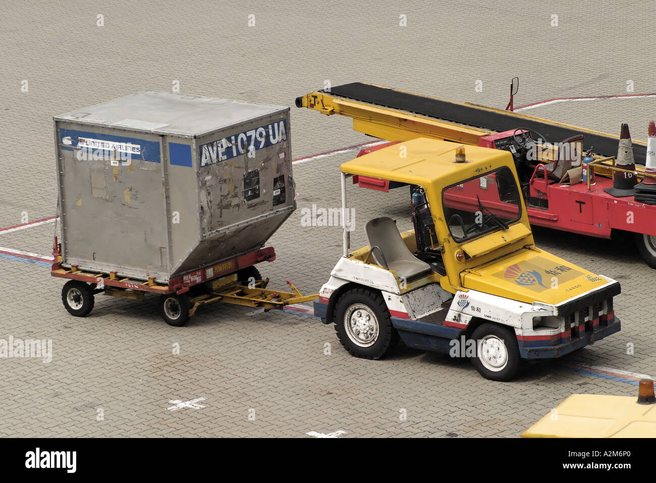 LD 3 container on cart Hong Kong International Airport Hong Kong SAR ...