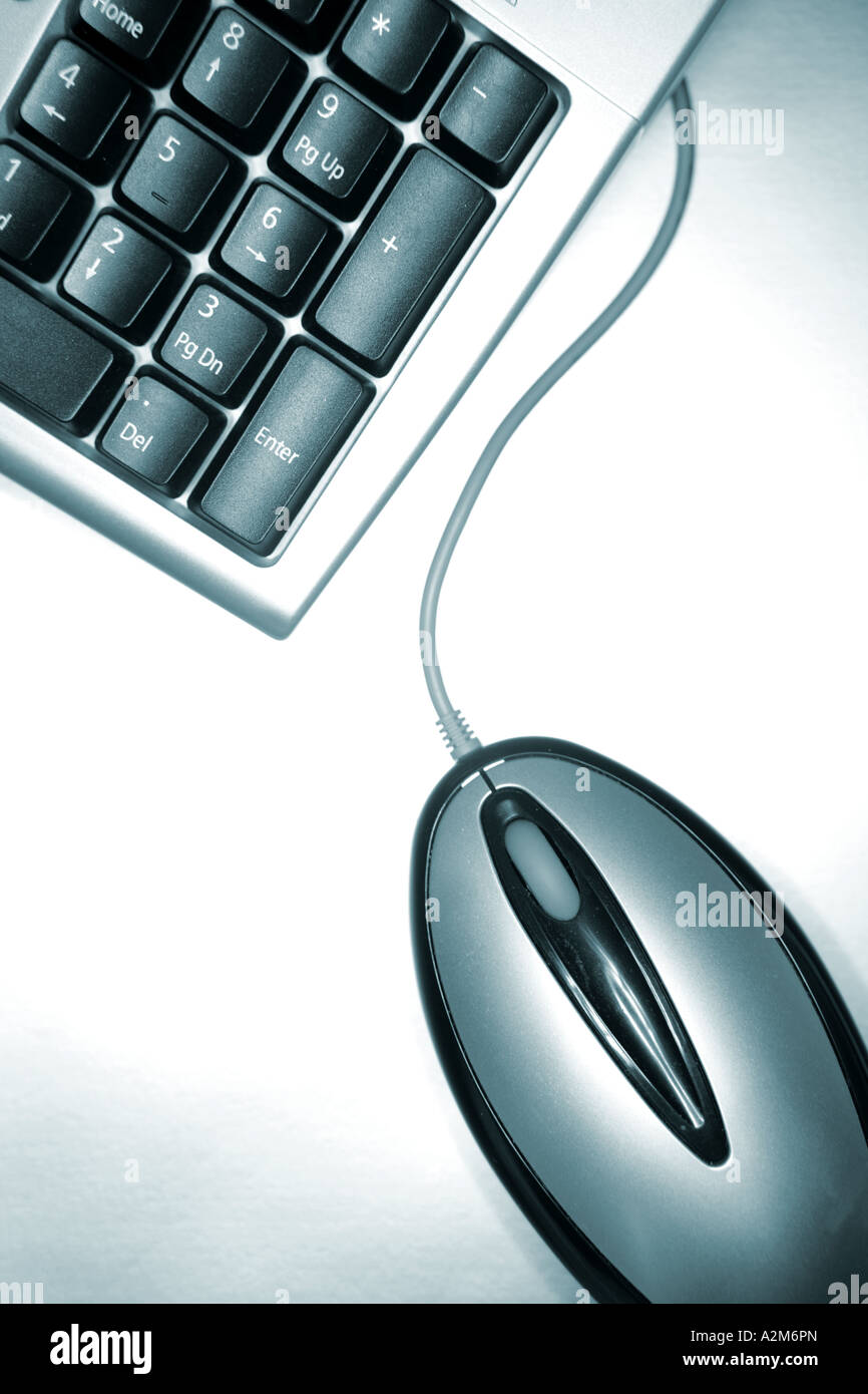 Computer keyboard and mouse Stock Photo - Alamy