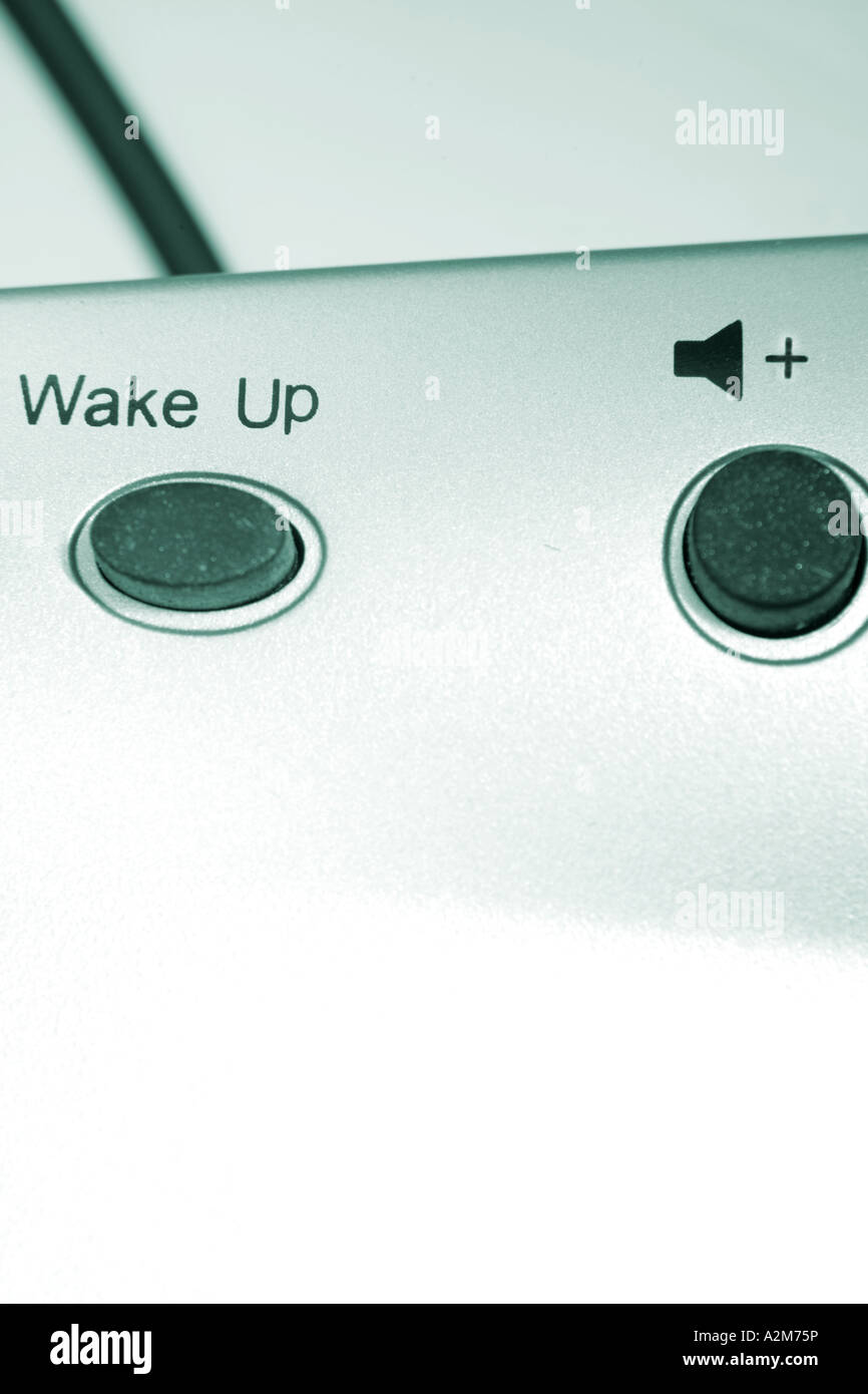 Wake up button Stock Photo - Alamy