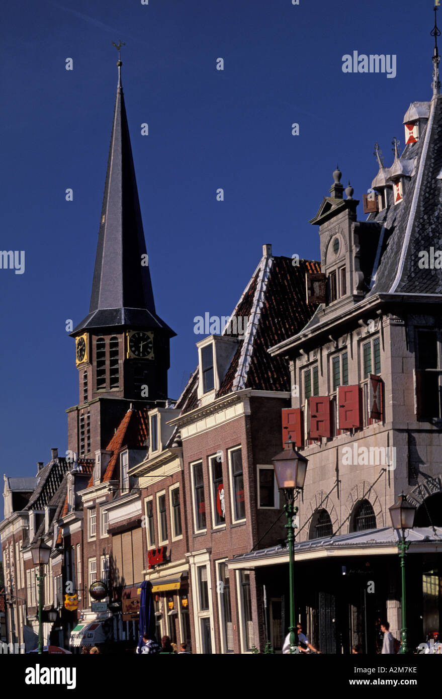 Europe, The Netherlands, Holland, Noord, Hoorn, Rode Square Stock Photo ...