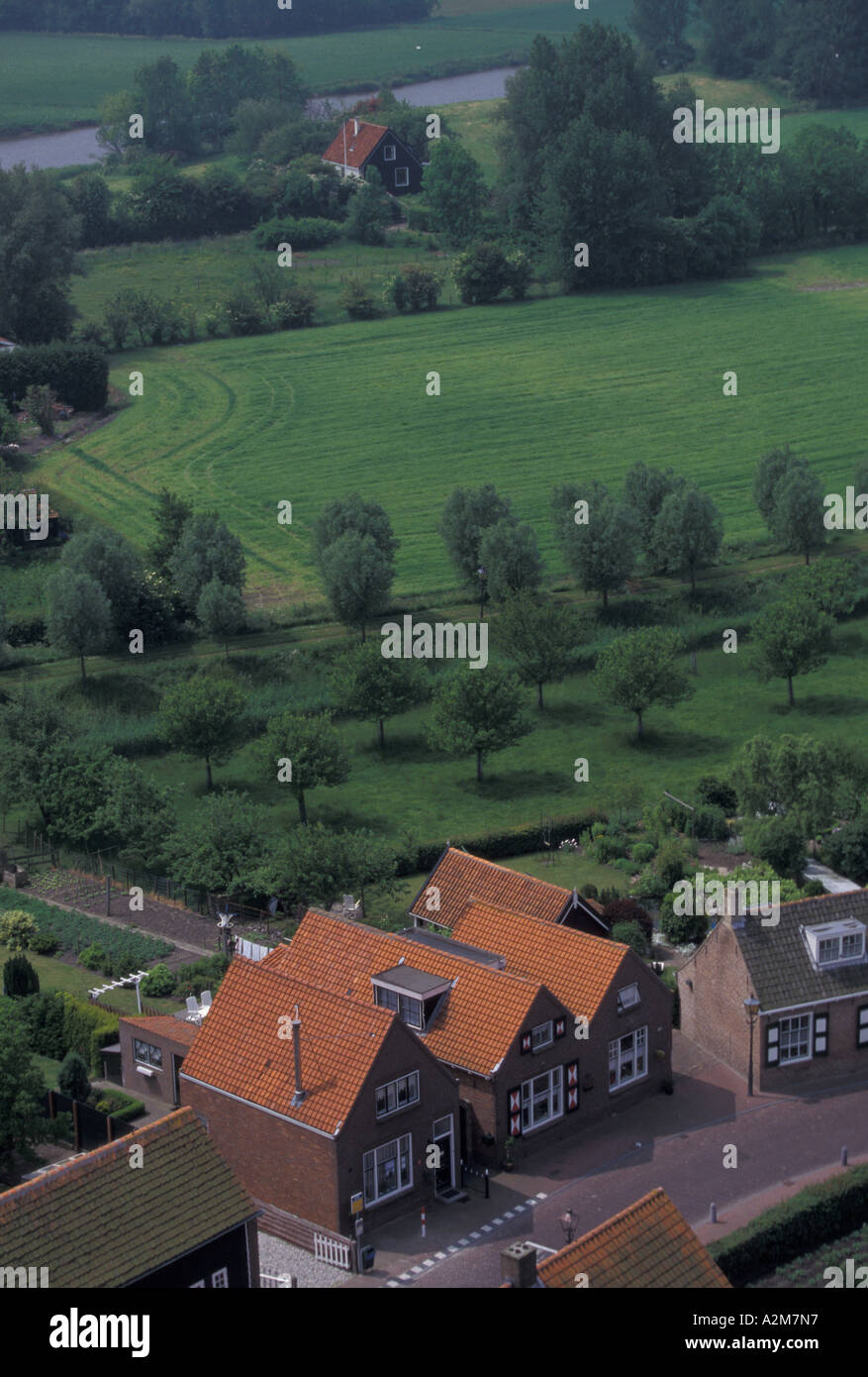Europe, The Netherlands, Holland, Veere, Zeeland, town view detail from ...