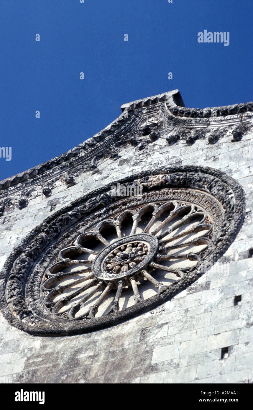 Rose window of the Cathedral Stock Photo - Alamy