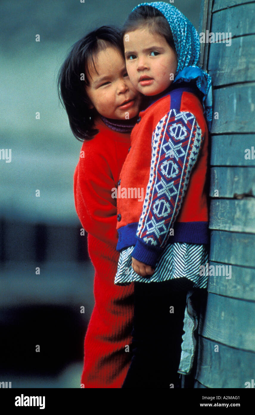 Asia, Russia, Siberia, Inchoun Village. Two siblings Stock Photo - Alamy