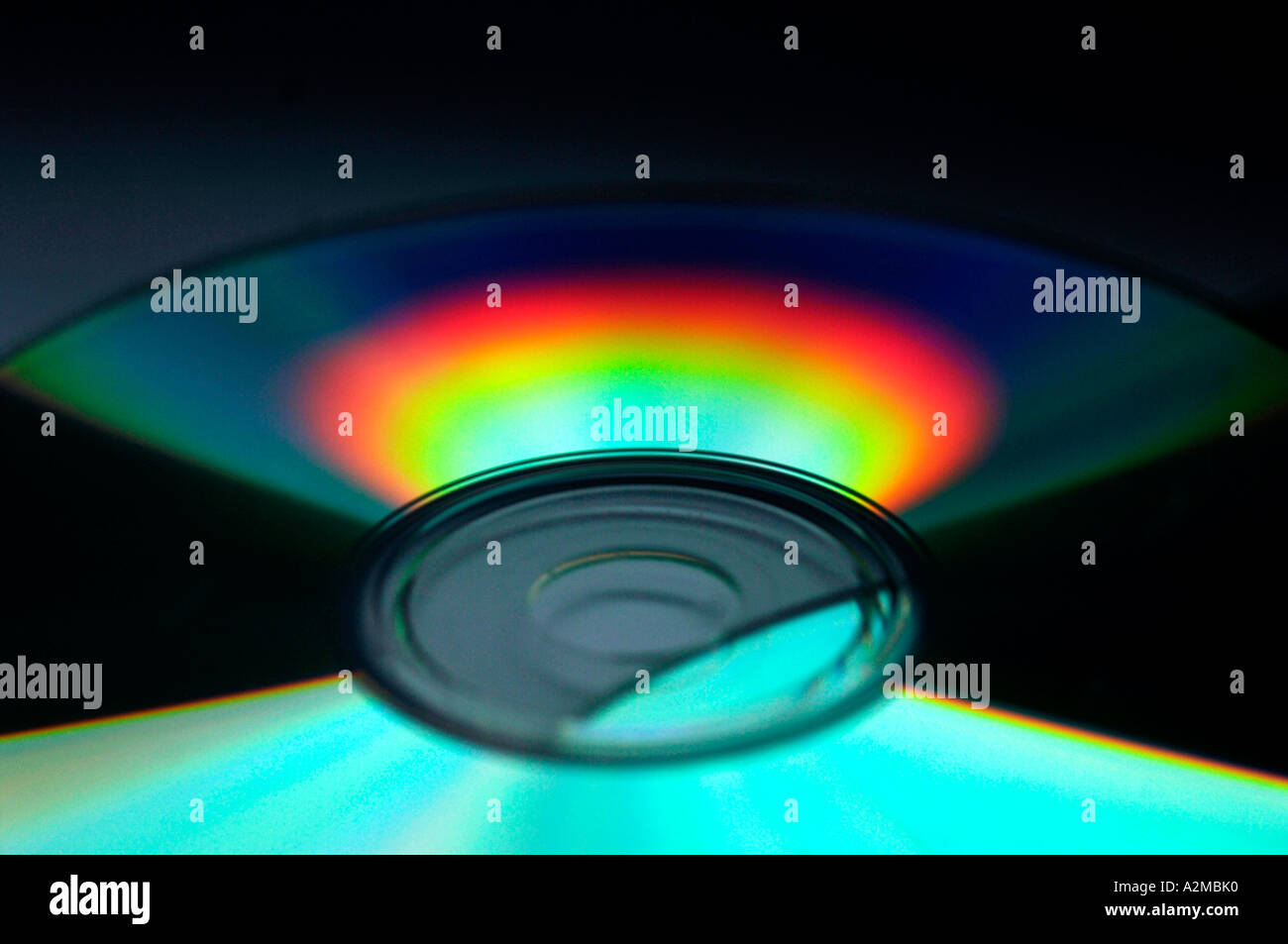 Closeup View Of A CD Disc Stock Photo - Alamy