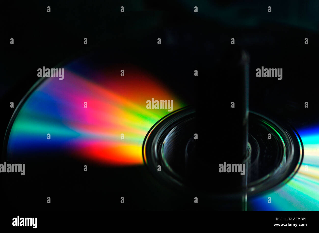 Closeup View Of A CD Disc Stock Photo - Alamy