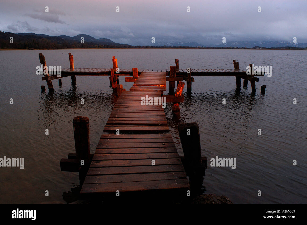 pier at lake Stock Photo - Alamy