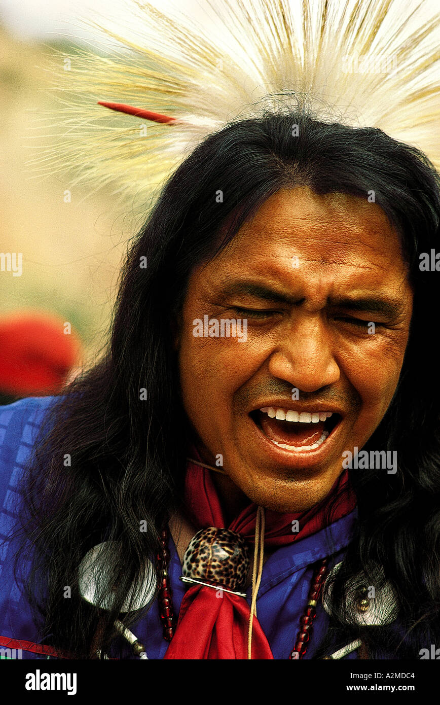 Native American singer Stock Photo - Alamy