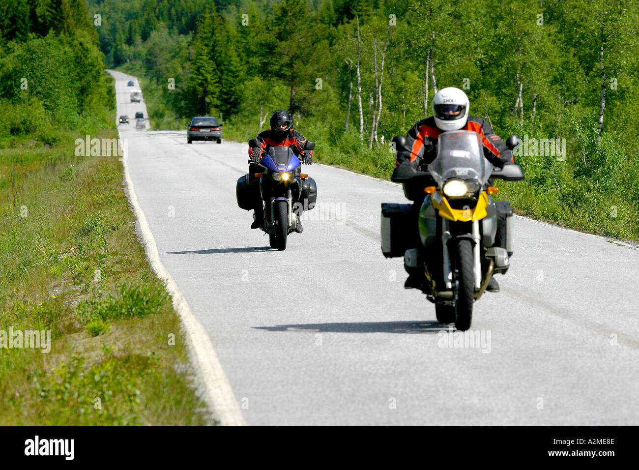 Road trough valley Valldalen Norway Stock Photo - Alamy