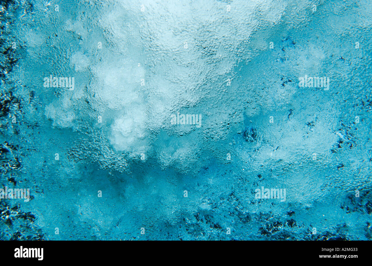 bubbles under a waterfall Stock Photo - Alamy