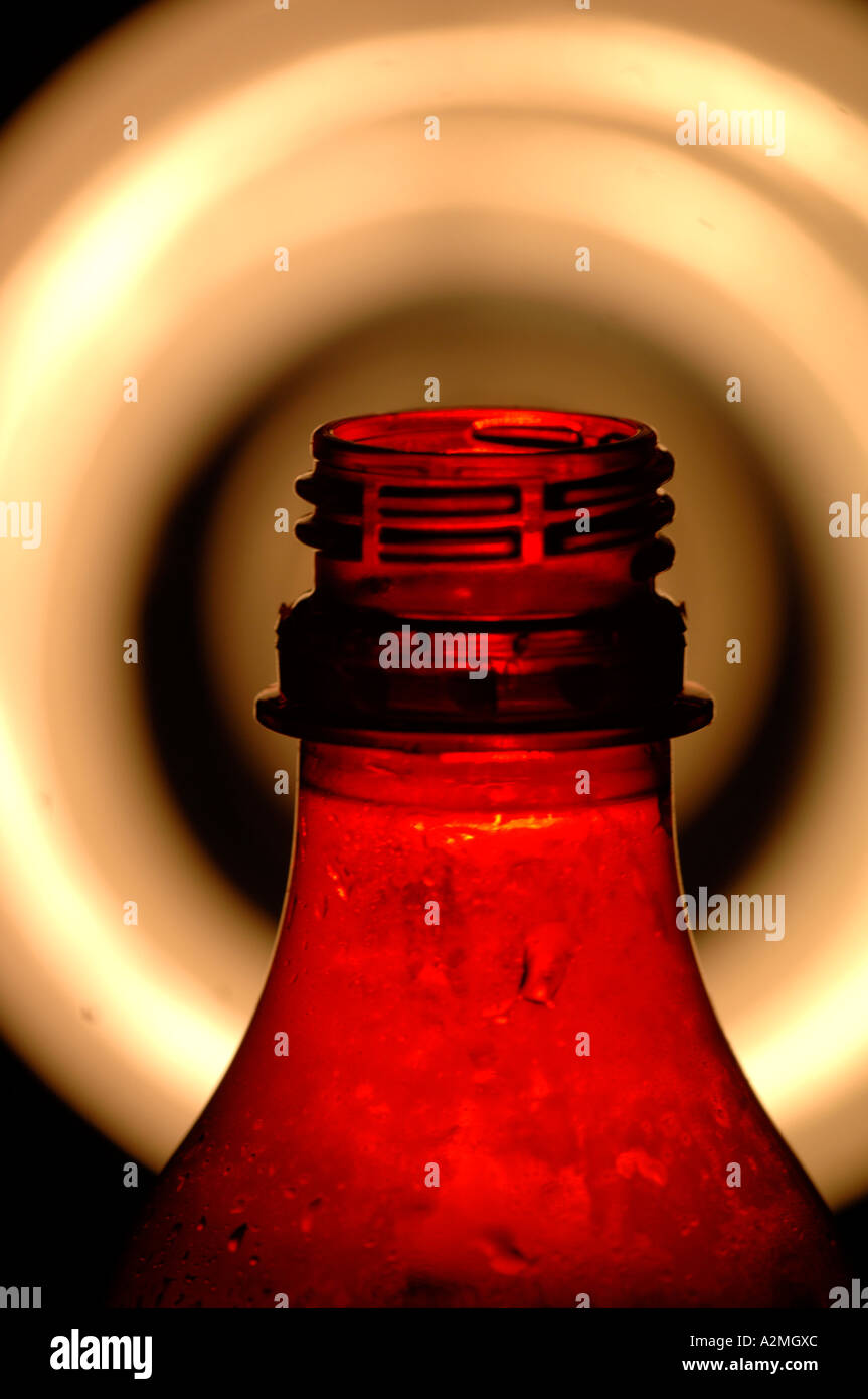 Red Plastic Bottle Stock Photo - Alamy