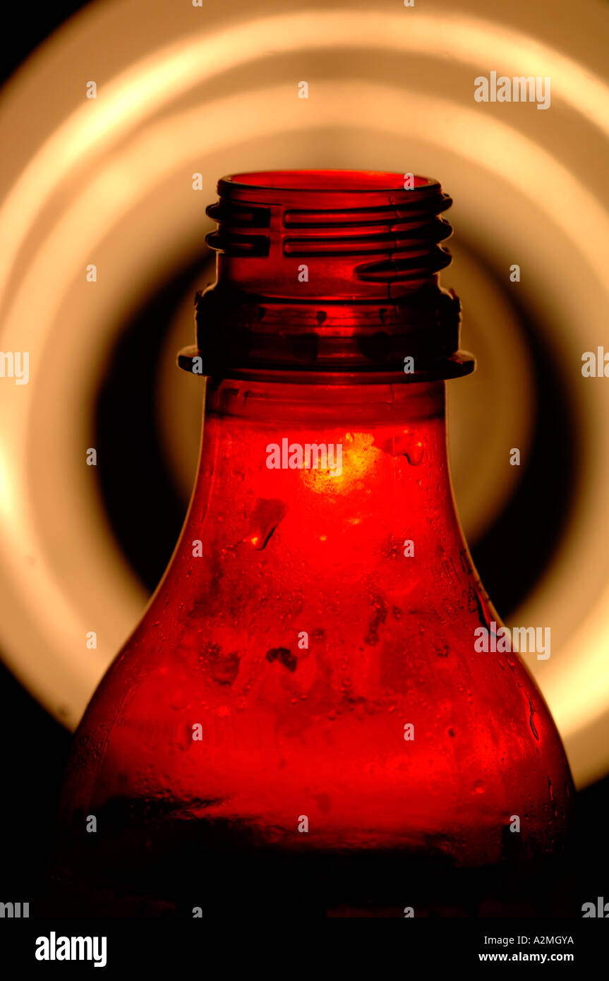 Red Plastic Bottle Stock Photo - Alamy