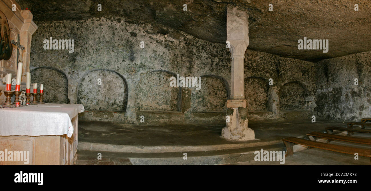 the early christian St Peter catacombs town of Salzburg Austria Stock ...