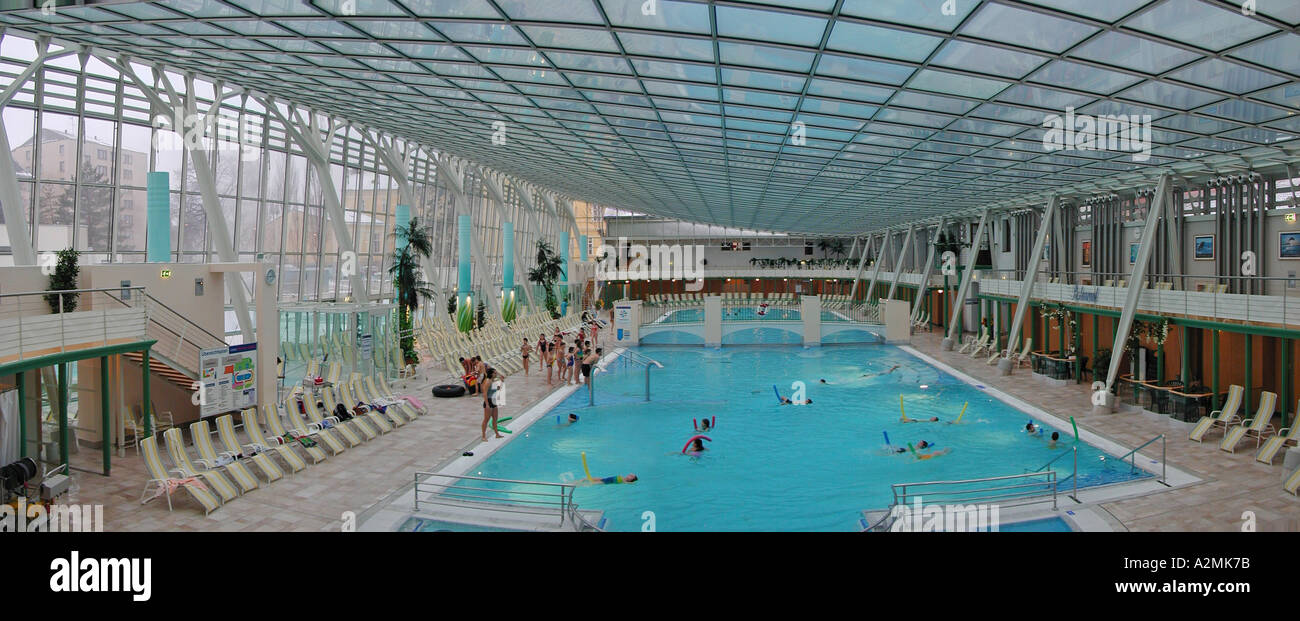 the thermal pool of the so called roman thermal spring in the town of ...