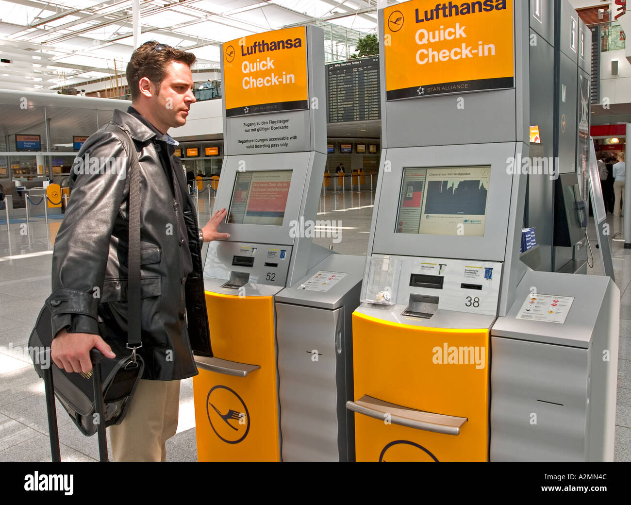 BRD Germany Bavaria Upper Bavaria Munich Airport Franz Josef Strauss ...