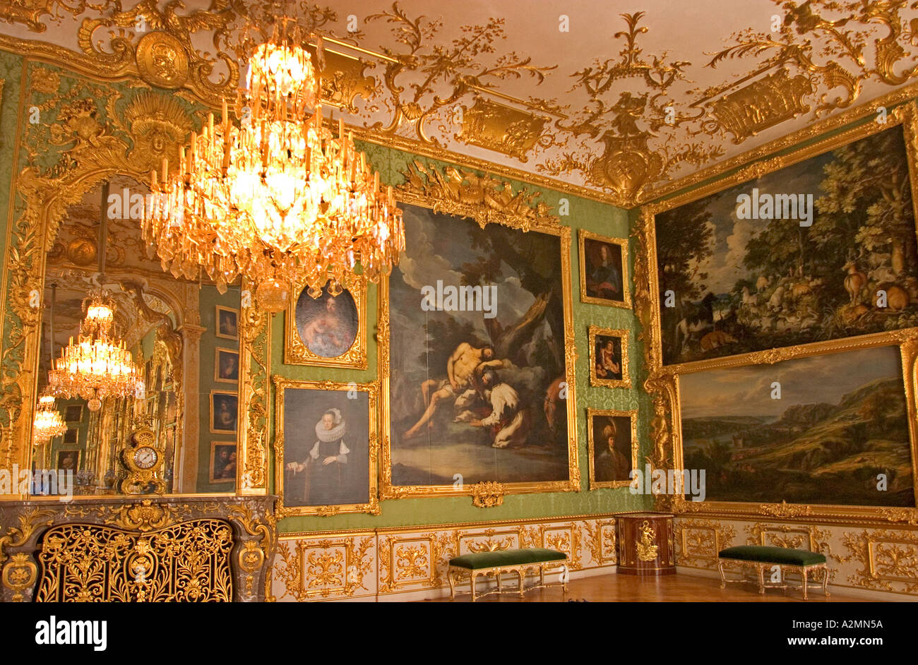 BRD Germany Bavaria Upper Bavaria Capitol of Bavaria Residenz Green ...