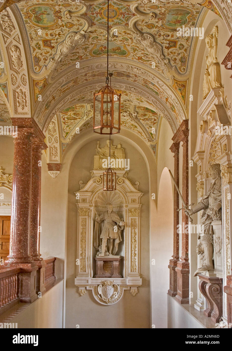 BRD Germany Bavaria Upper Bavaria Capitol of Bavaria Residenz Staircase ...