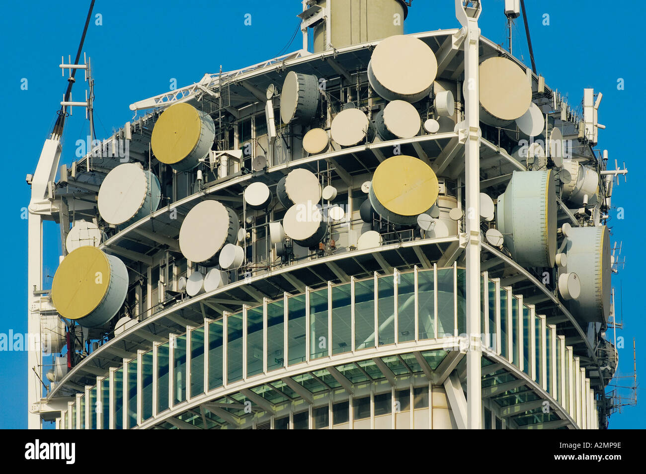 TELECOMMUNICATION TOWER DESIGN BY NORMAN FOSTER BARCELONA SPAIN Stock ...