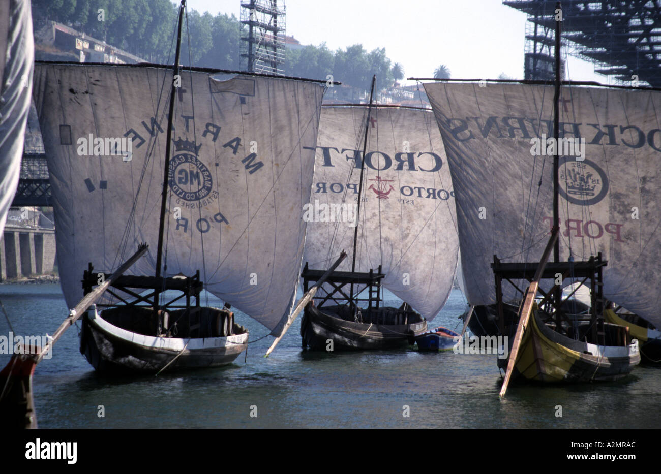 Port Wine Barges on the Douro Stock Photo - Alamy