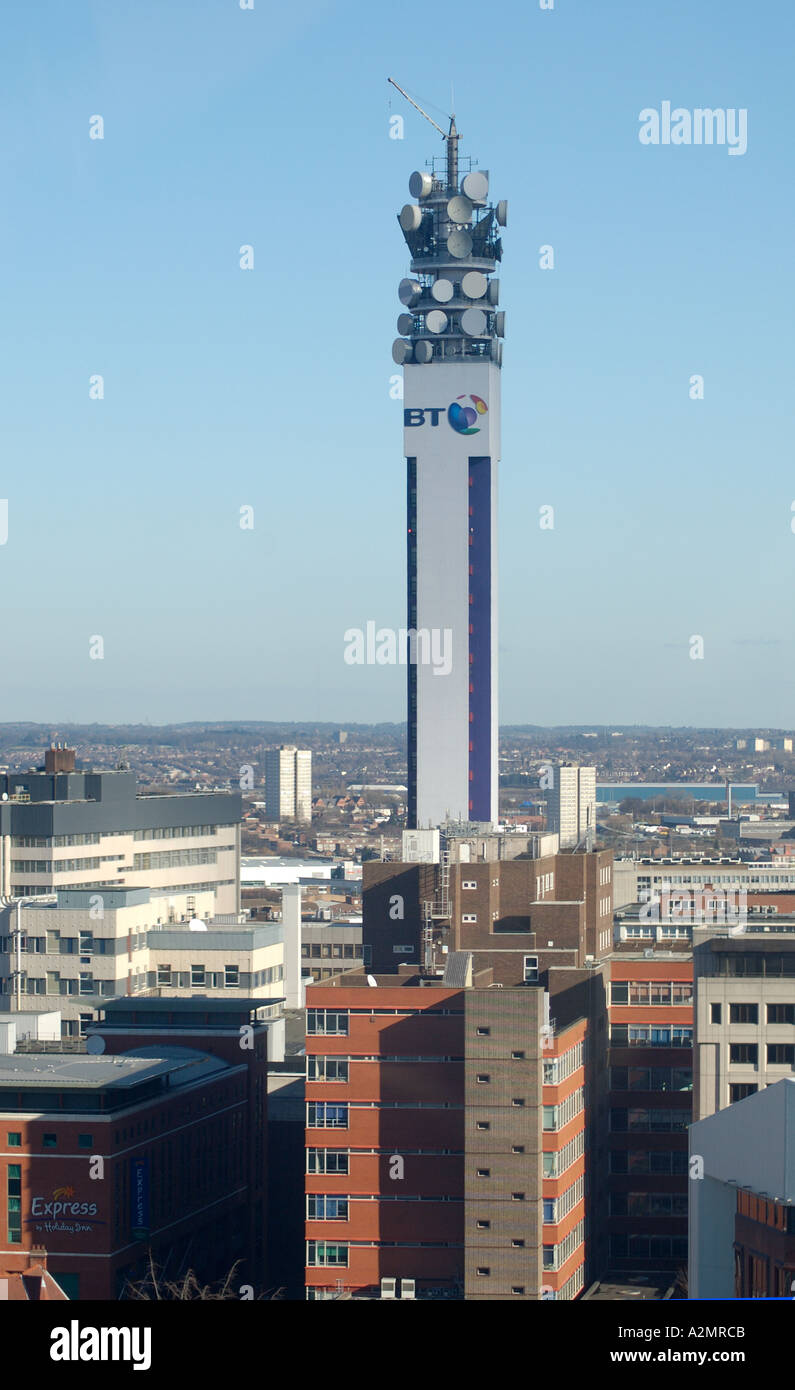 British Telecom tower Birmingham U K Stock Photo - Alamy