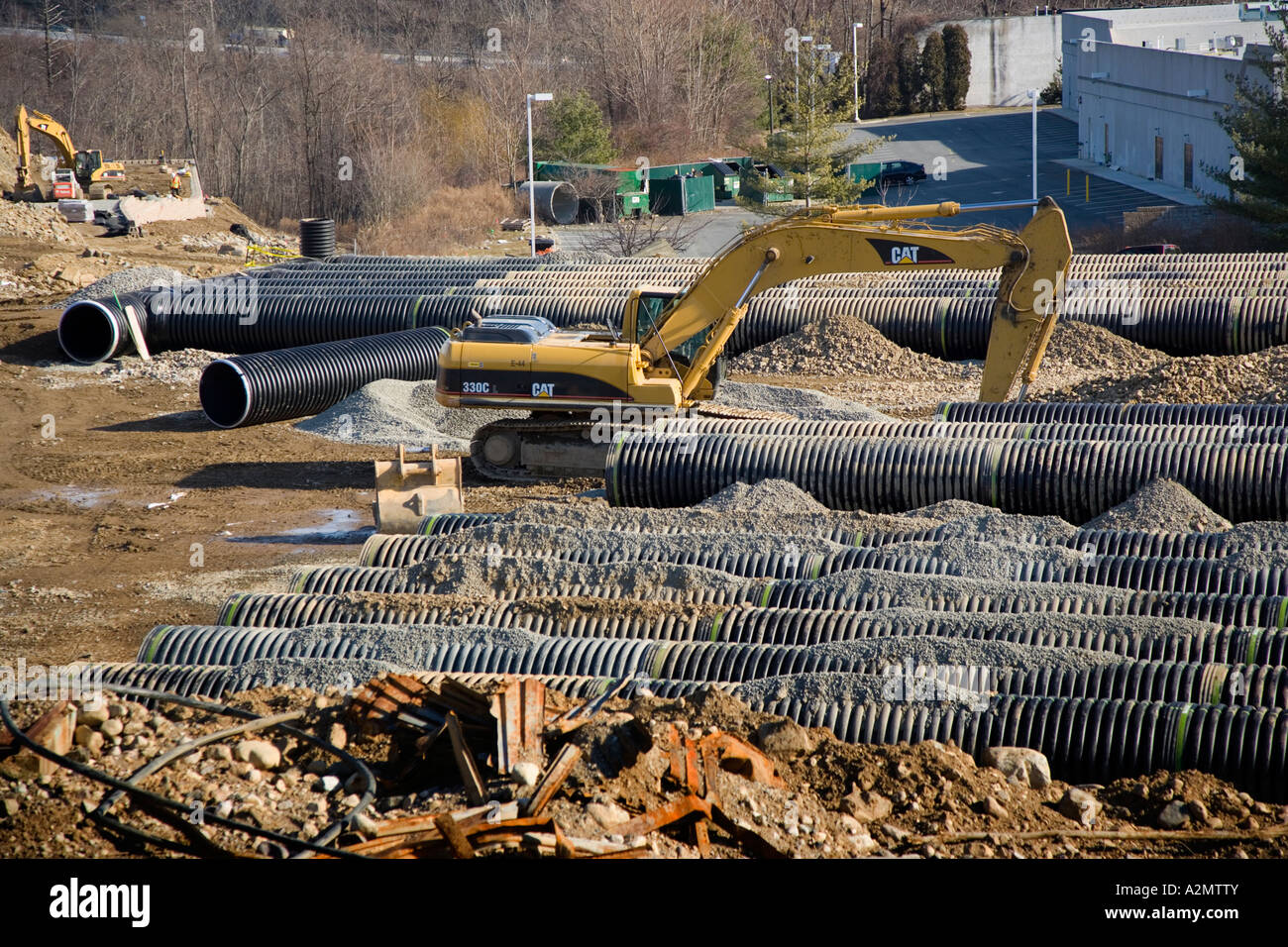 Construction site pipe hi-res stock photography and images - Alamy