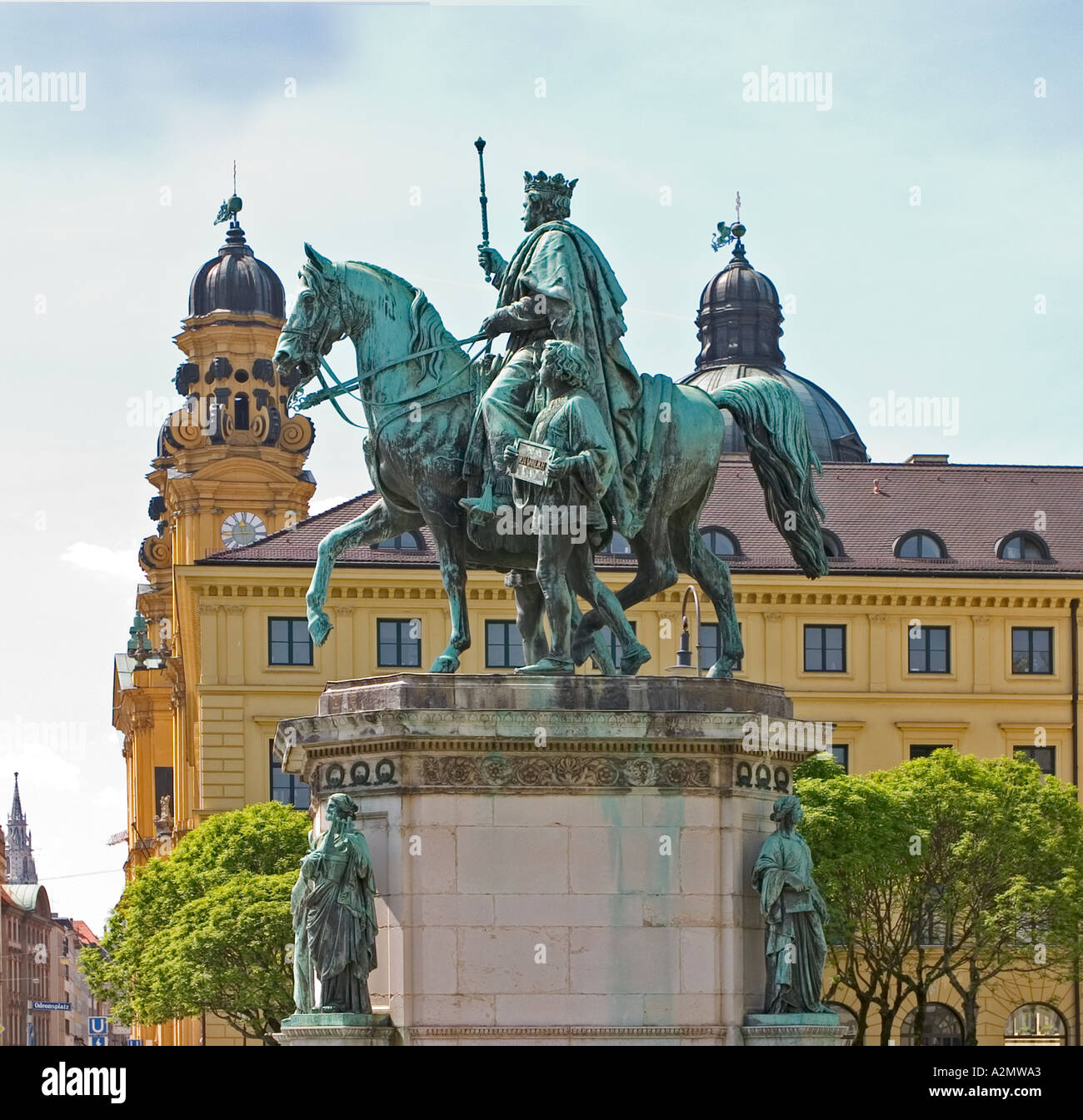 BRD Germany Bavaria Upper Bavaria Capitol of Bavaria Odeons Square with ...