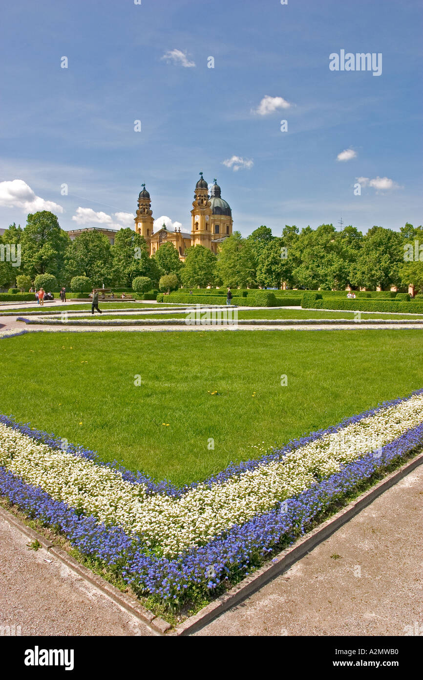 BRD Germany Bavaria Upper Bavaria Capitol of Bavaria Court Garden and ...