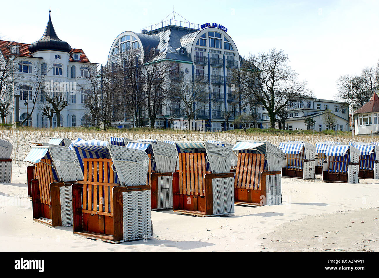 seaside hotel;beach hotel Stock Photo - Alamy