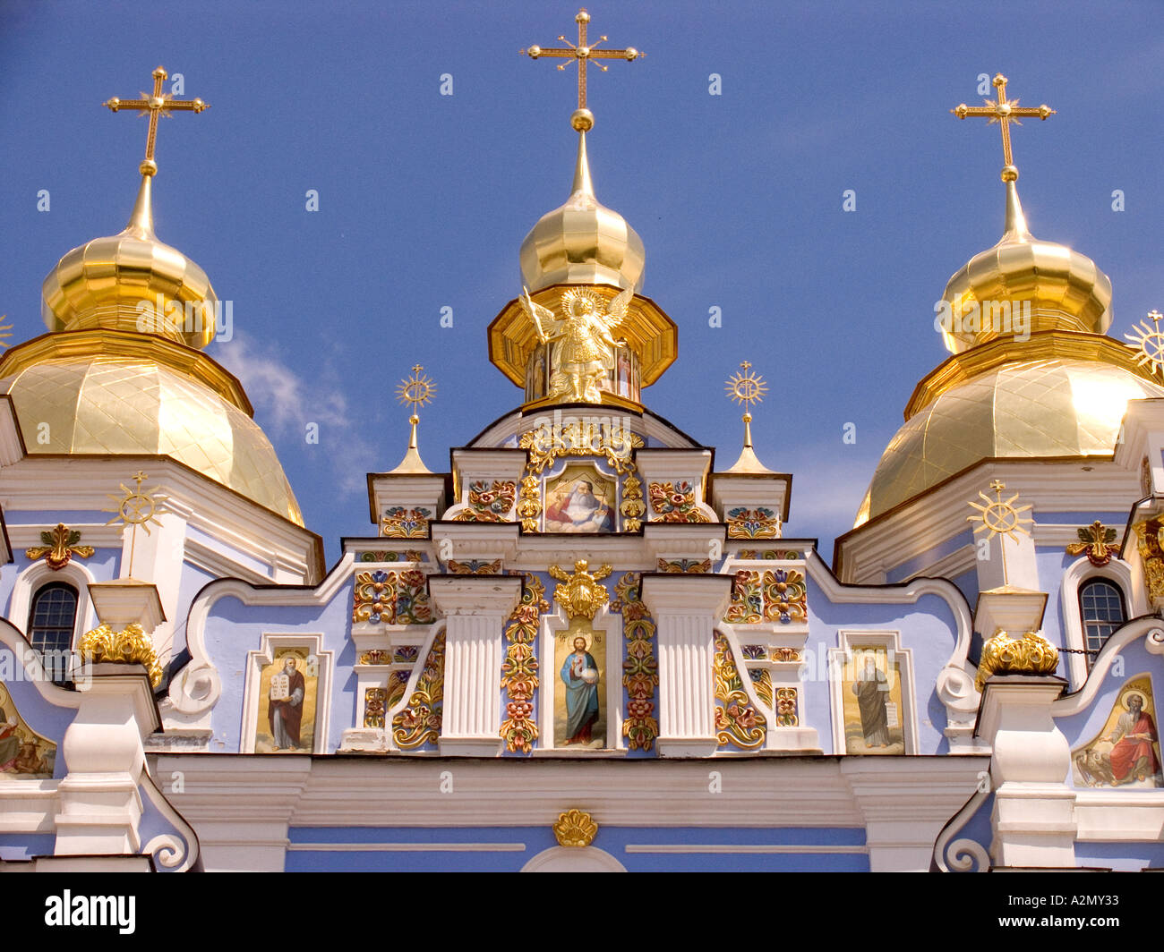 Ukraine Kiev golden domes from St Michel Monastery golden domes and ...