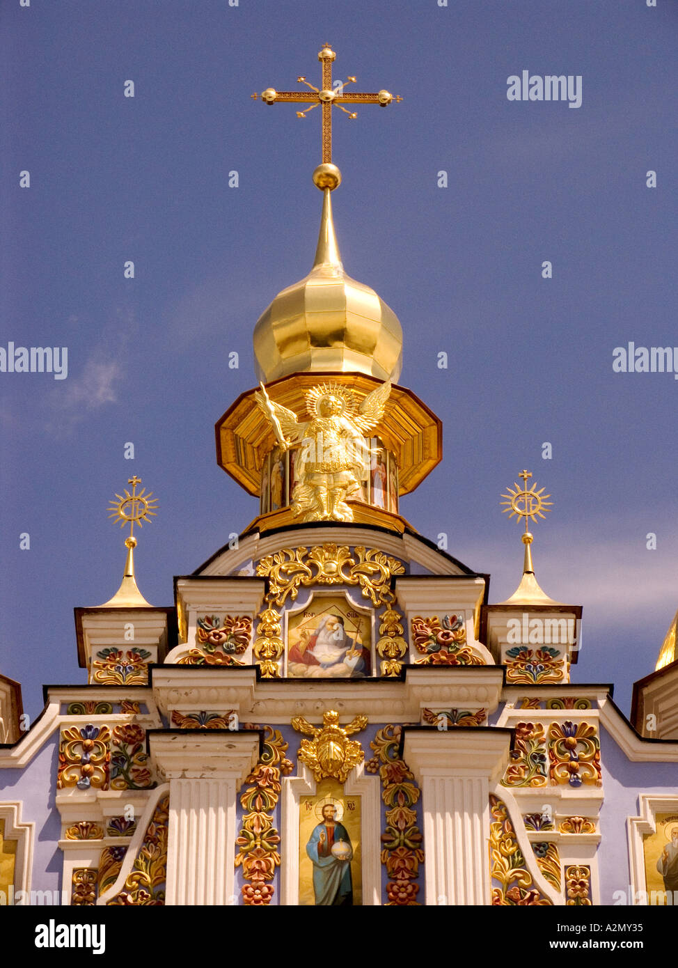 Ukraine Kiev golden domes from St Michel Monastery golden domes and ...