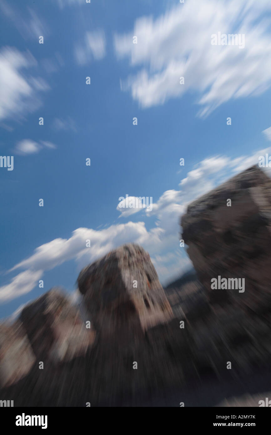 zoomed image of castle turreting Stock Photo - Alamy