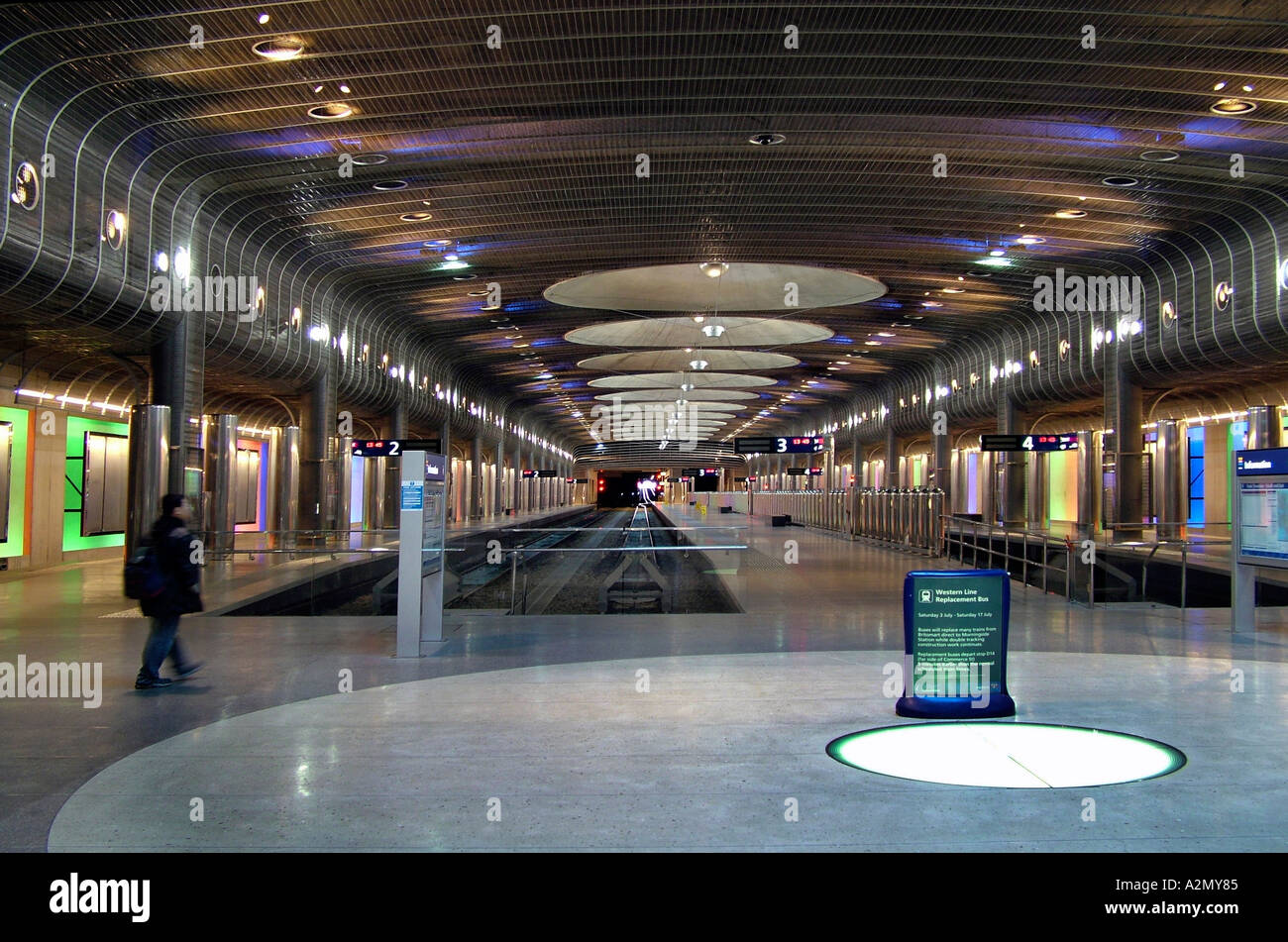 Station concourse at Auckland s Britomart Rail Station and Transport ...