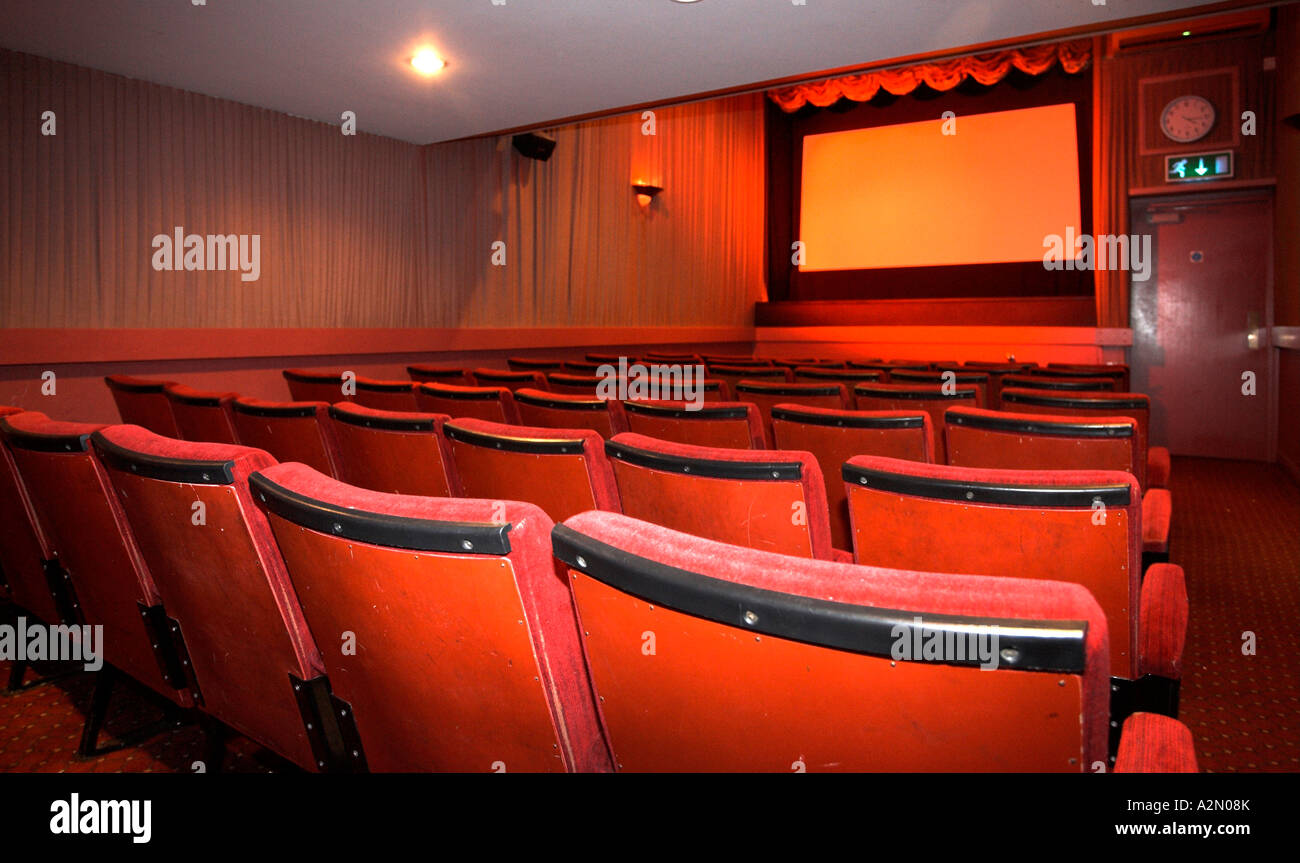 Royalty Cinema inside projection room & projectionist & projector Stock ...