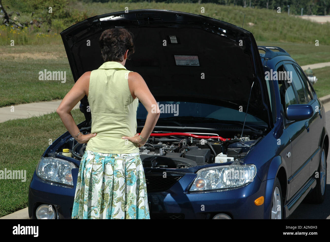 Woman on a working road trip hi-res stock photography and images - Alamy