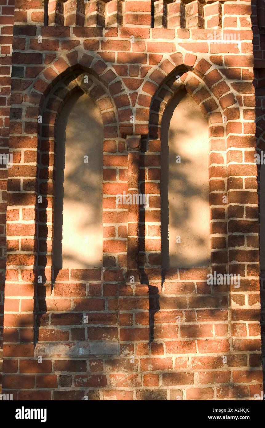 monastery window walled up Stock Photo - Alamy